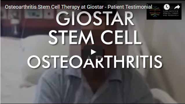 Osteoarthritis Stem Cell Therapy at Giostar - Patient Testimonial - GIOSTAR